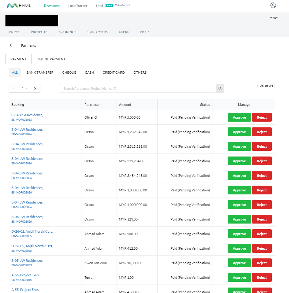 Verify Payments MHub Support